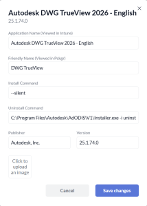 Deploying DWG TrueView to Microsoft Intune using Pckgr Custom ...